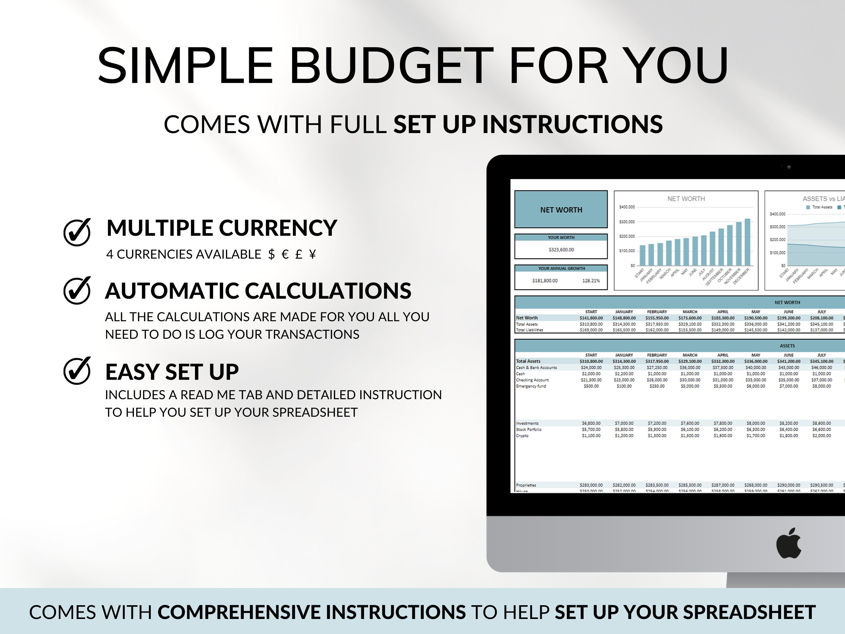 Net Worth Tracker Spreadsheet Google Sheet Excel Net Worth - Etsy Net Worth Tracker Spreadsheet Google Sheet Excel Net Worth - Etsy