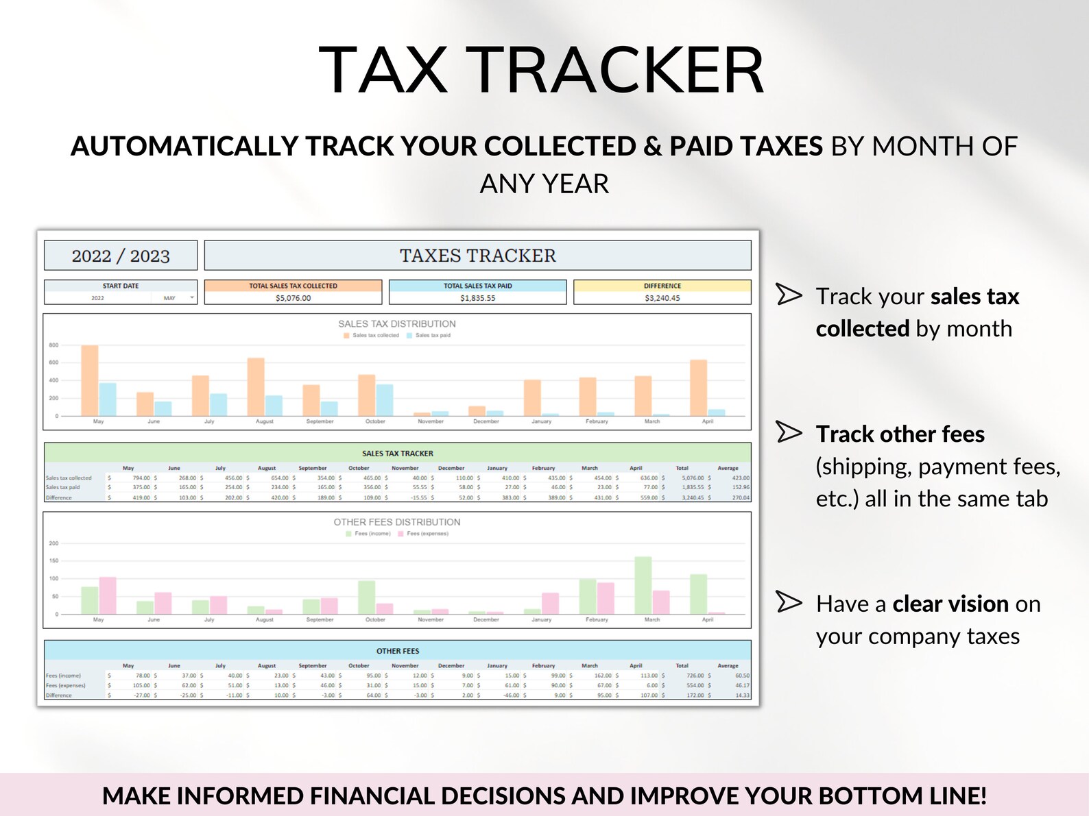 Small Business Tracker Spreadsheet Google Sheets Excel - Etsy Canada