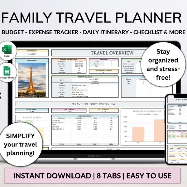 Vacation Planner - Etsy