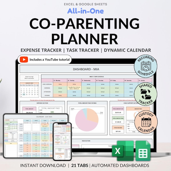 Tracking Parenting Time - Etsy