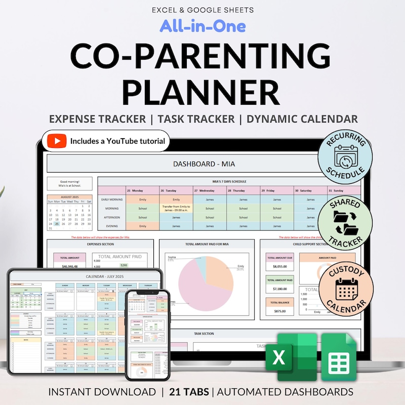 Parenting Excel Tracker - Etsy