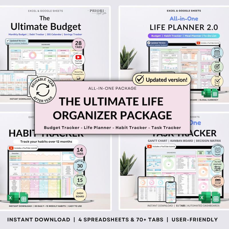 Bundle Budget Template - Etsy