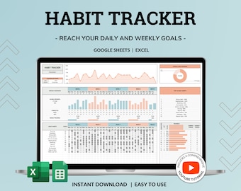 Atomic Habits, Systems Tracker Google Sheets, Daily, Weekly, Monthly ...