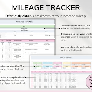 Small Business Bookkeeping Spreadsheet Income Expense Tracker Tax ...