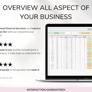 Small Business Tracker Spreadsheet Google Sheets Excel Inventory ...