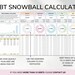 Debt Snowball Spreadsheet Google Sheet Excel Debt Payoff Tracker Debt ...
