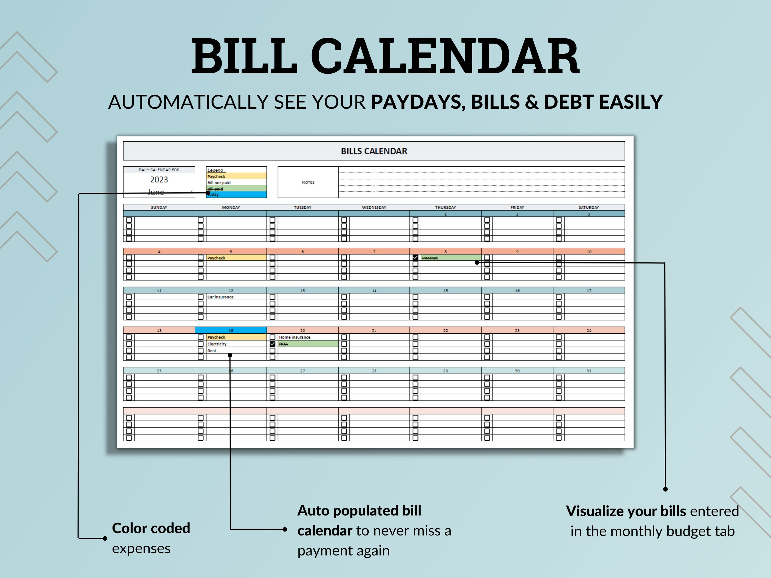 Family Couple Budget Excel Spreadsheet Google Sheets Monthly Biweekly ...