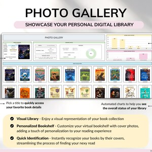 Book Tracker & Reading List Planner Google Sheets Excel Reading Tracker ...