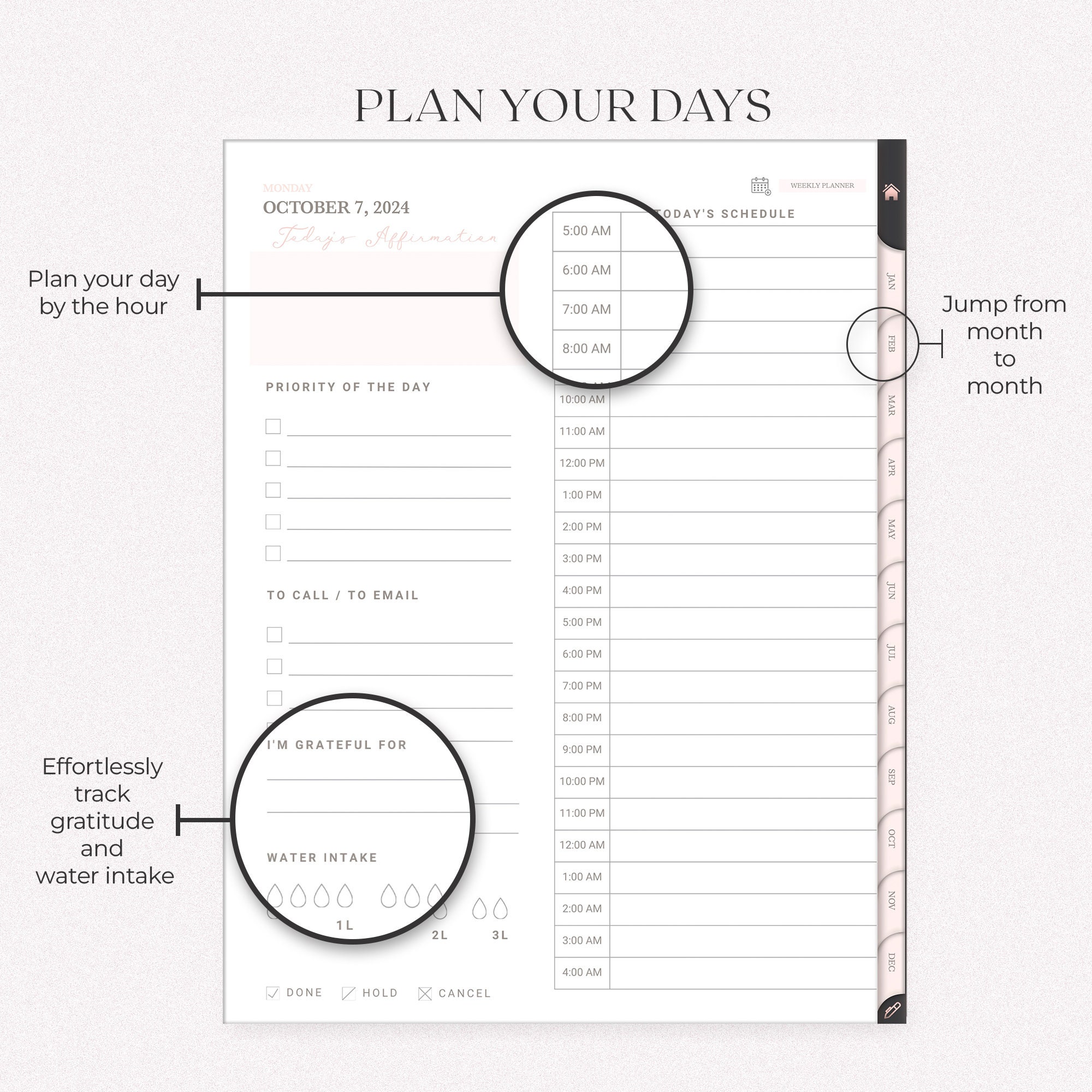 2024 Goodnotes Digital Planner, Dated Planner for iPad & Tablets With ...