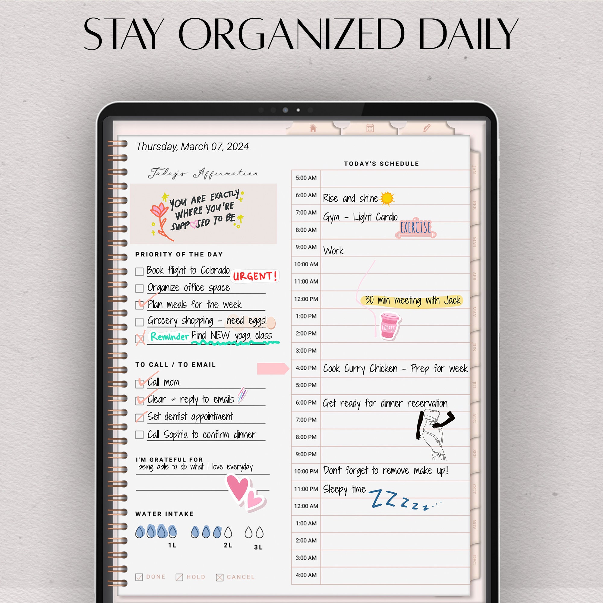 2024 Digital Planner Goodnotes 1400 Pages iPad Dated Planner Good Notes ...
