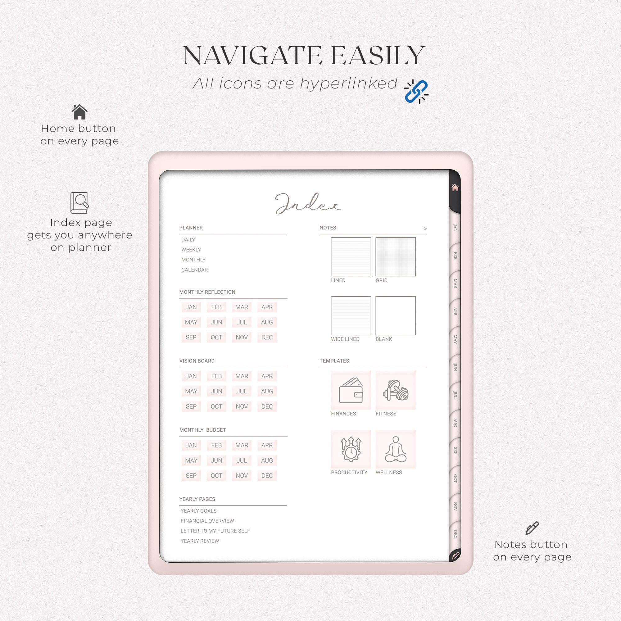 2024 Goodnotes Digital Planner, Dated Planner for iPad & Tablets With ...