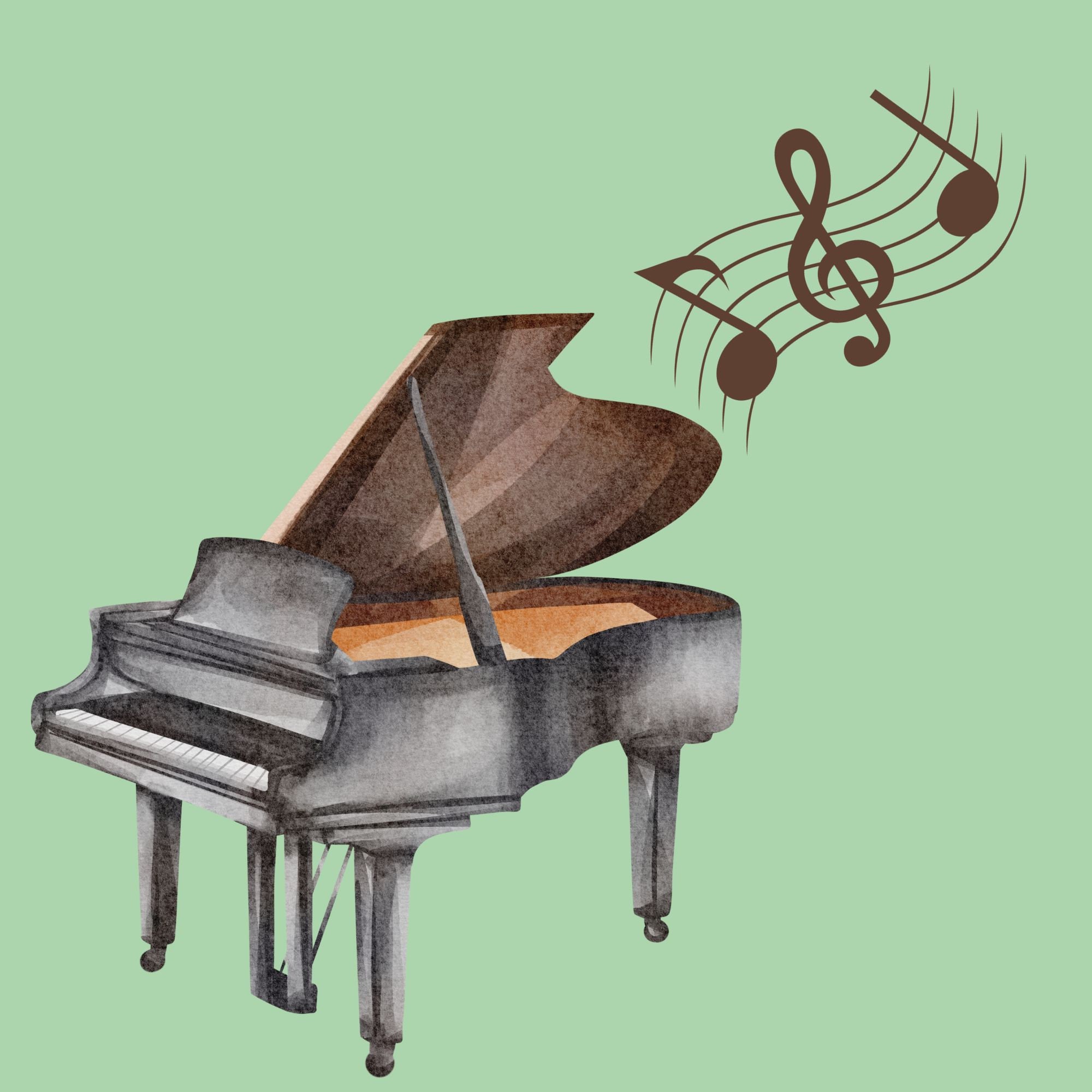 Music Note Artwork PNG File Digital Download | Musician PNG | Piano ...