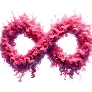 Vibrant Colored Smoke Infinity Symbol JPG File, Bundle of 10 High ...