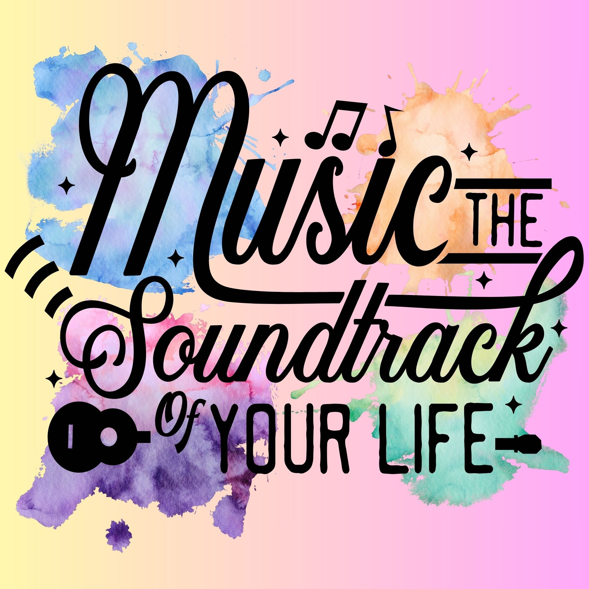 Watercolor Musical Saying PNG File, Digital Download, Music Note ...