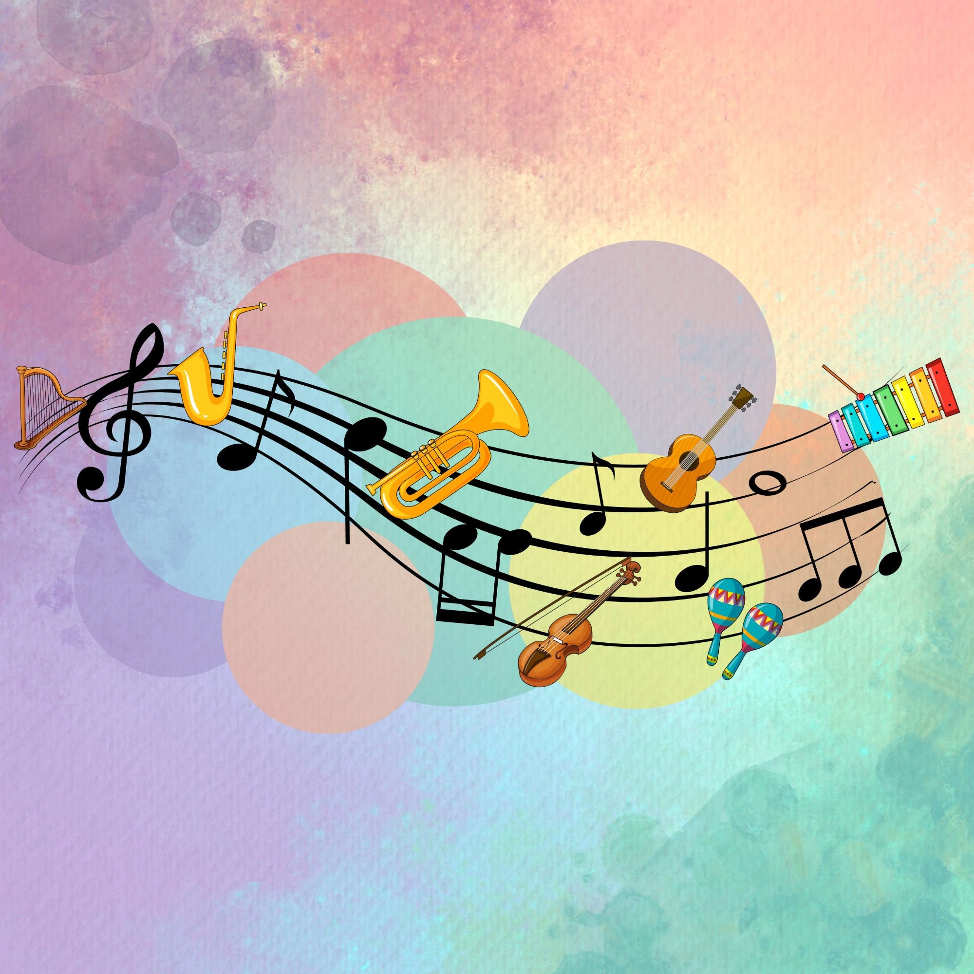 Music Notes Artwork PNG Digital Download Musician Png - Etsy