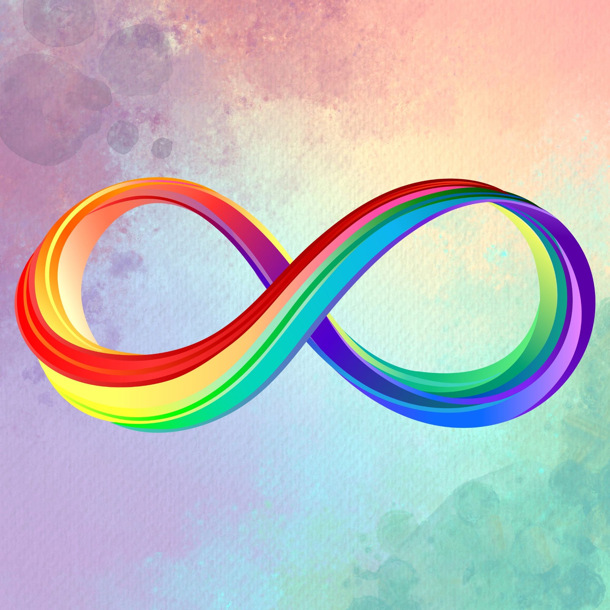 Colorful Rainbow Infinity Symbol Art Png | Digital Download | Pod ...