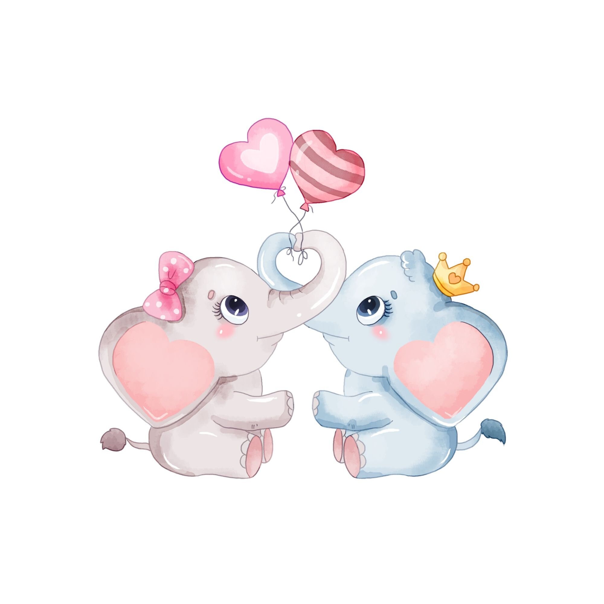 Cute Elephant PNG | Digital Download | Pod Allowed | Sublimation PNG ...