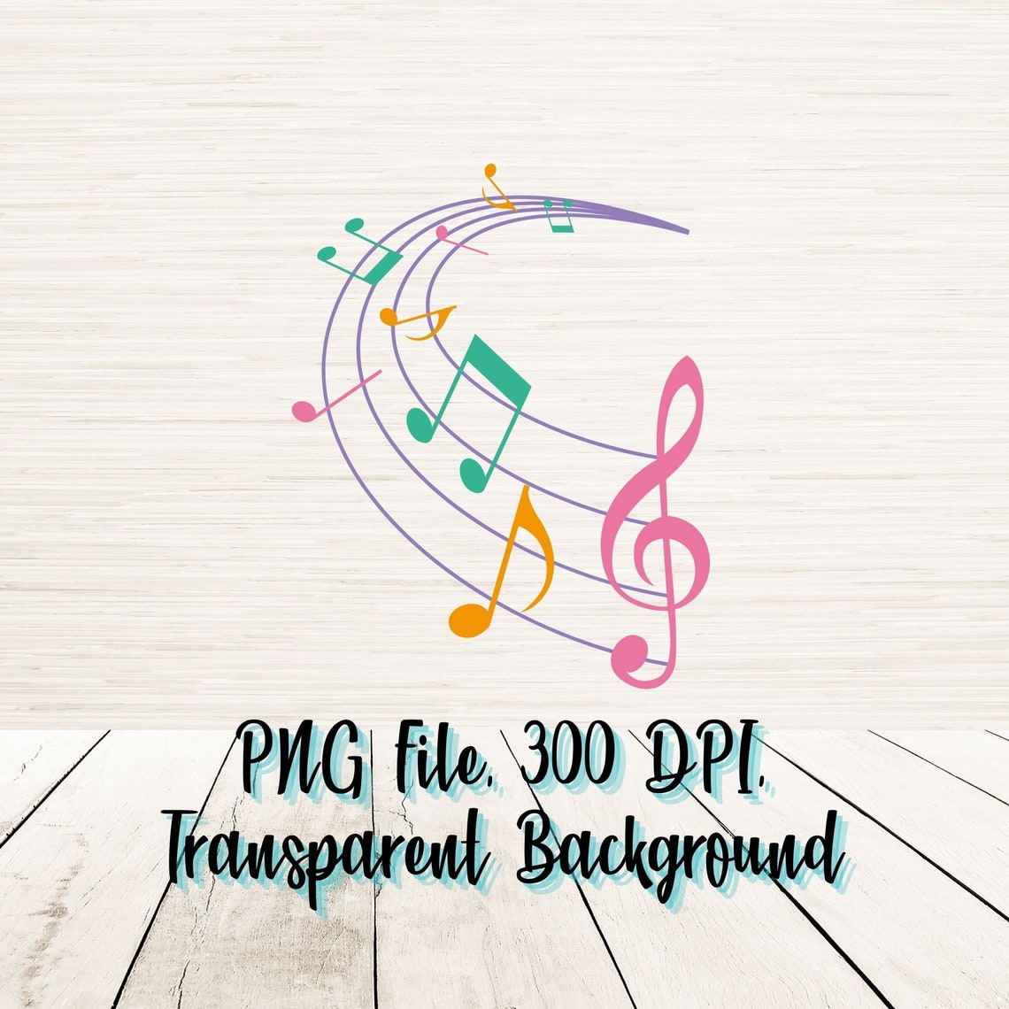 Music Note Artwork PNG Digital Download Musician Png Choir Sublimation ...