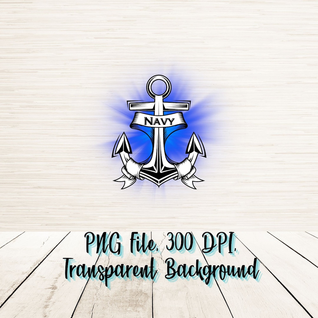 Navy Anchor Png Digital Download Pod Allowed Sublimation PNG US ...