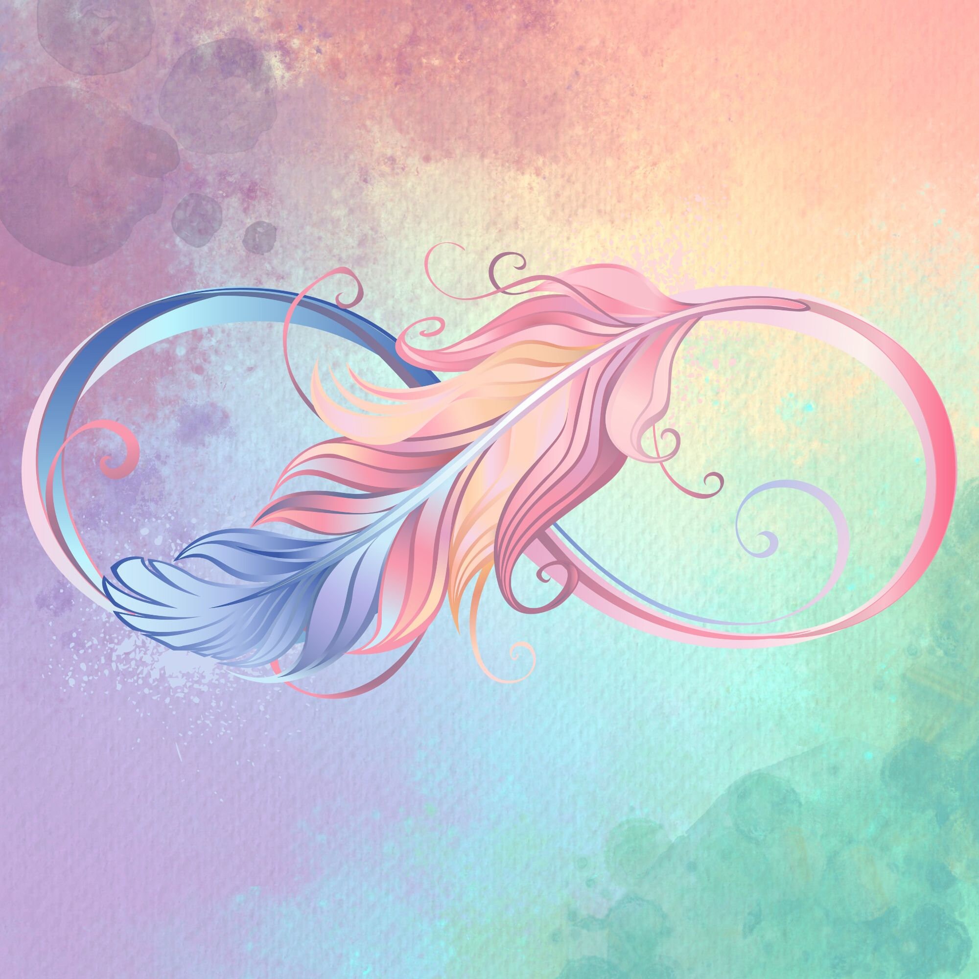 Infinity Symbol With Feather Meaning