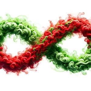Vibrant Colored Smoke Infinity Symbol JPG File, Bundle of 10 High ...