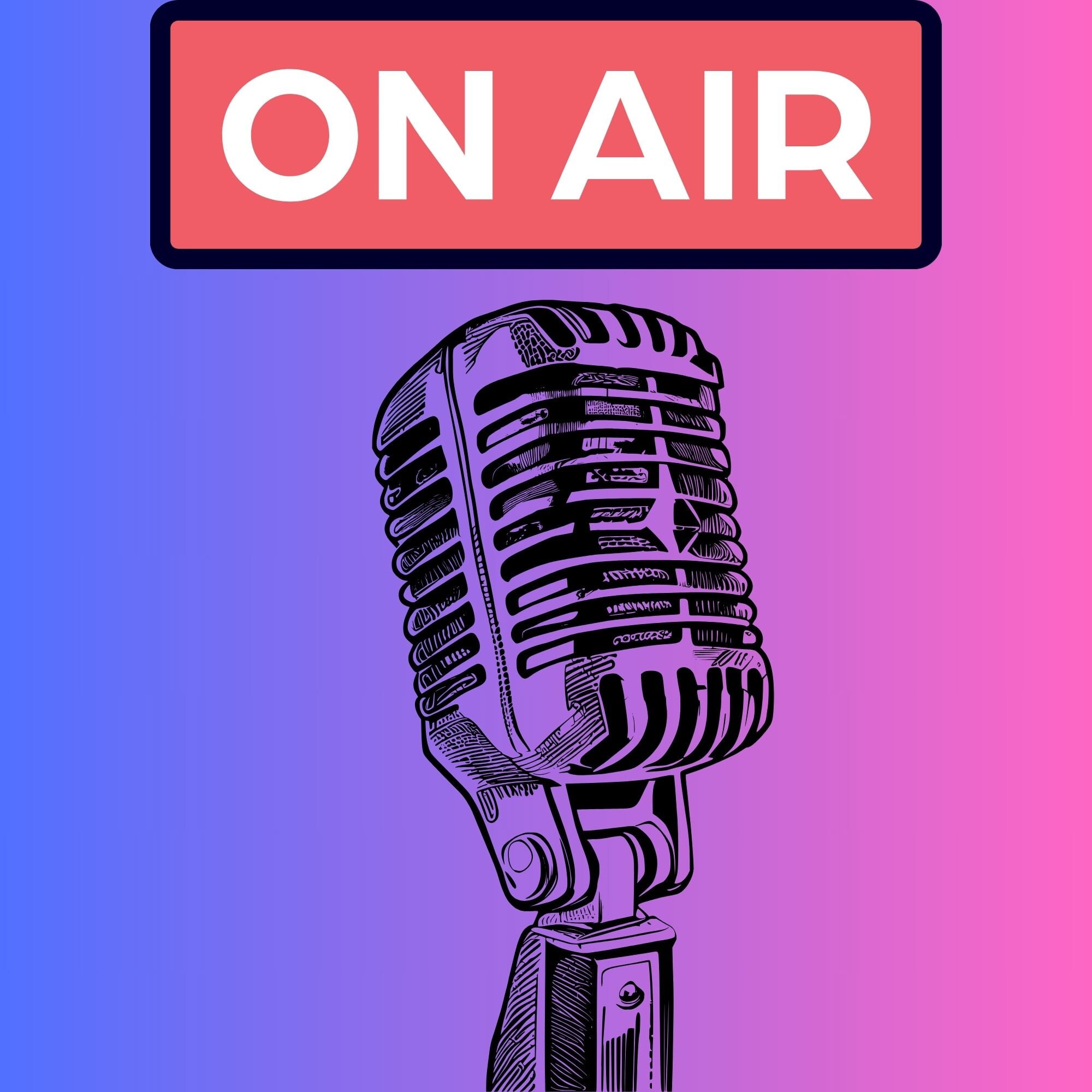 On Air Microphone Artwork PNG File Digital Download - Etsy