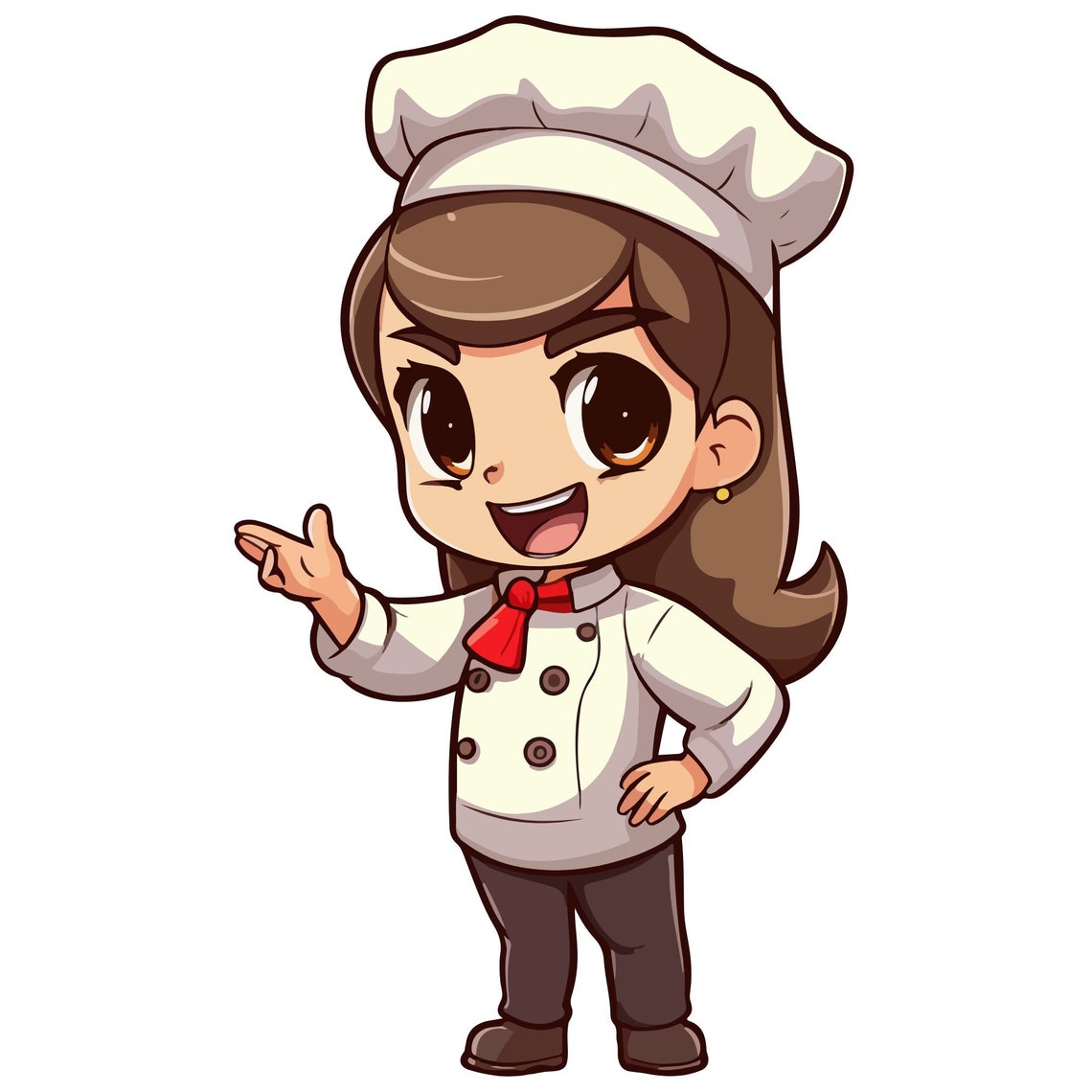 Cartoon Kitchen Chef Png Bundle Digital Download Inspirational Woman ...