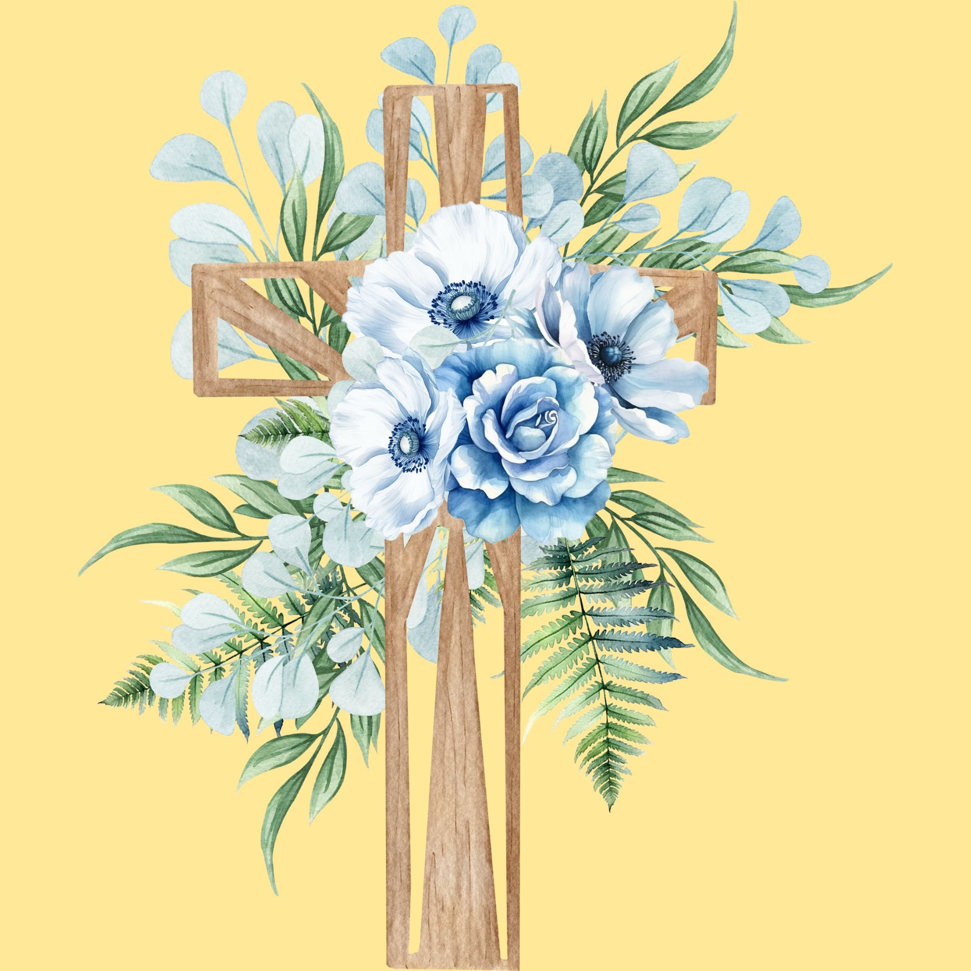 Floral Holy Cross Png Digital Download Pod Allowed Sublimation PNG ...