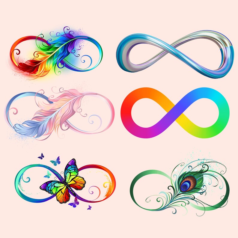 20 Infinity Symbol PNG File Bundle | Digital Download | Awareness T ...
