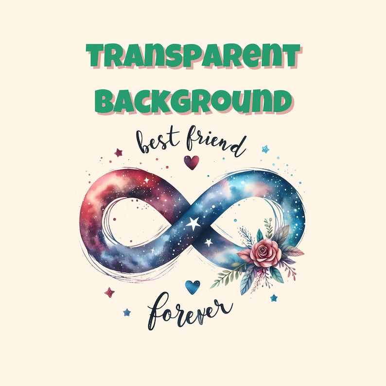 Best Friend Forever Infinity Symbol PNG File, Digital Download, Pod ...