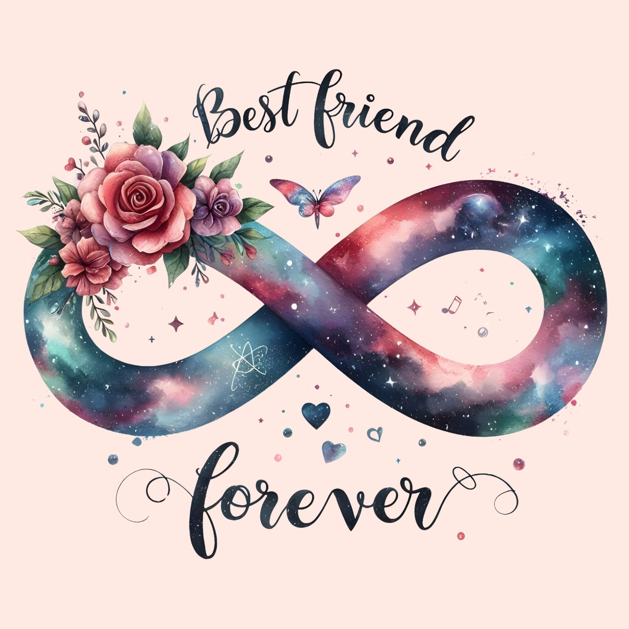Best Friend Forever Infinity Symbol PNG File, Digital Download, Pod ...