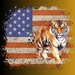 American Flag With Tiger PNG File, Digital Download, Watercolor Art ...