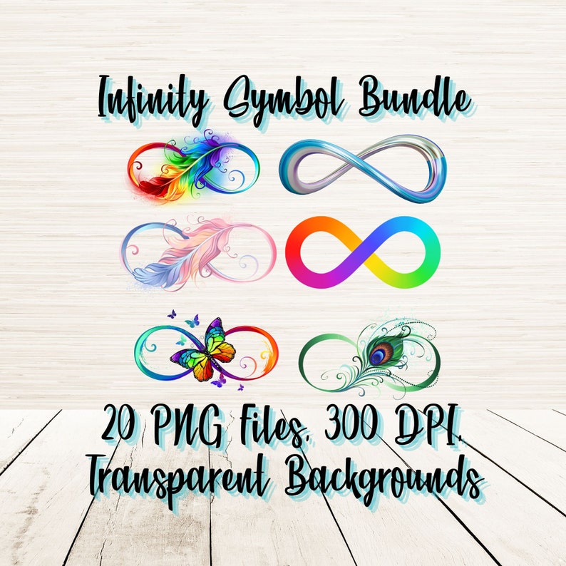 20 Infinity Symbol PNG File Bundle | Digital Download | Awareness T ...