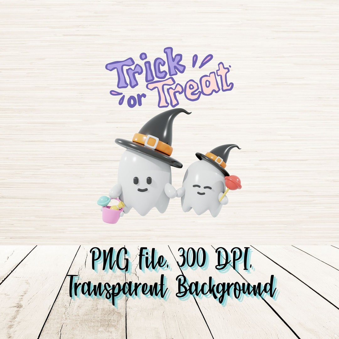 Halloween 3D Ghosts Artwork Png Instant Digital Download - Etsy