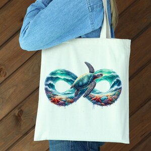 Aquatic Oceanic Infinity Symbol With Sea Turtle Png JPG File, Digital ...