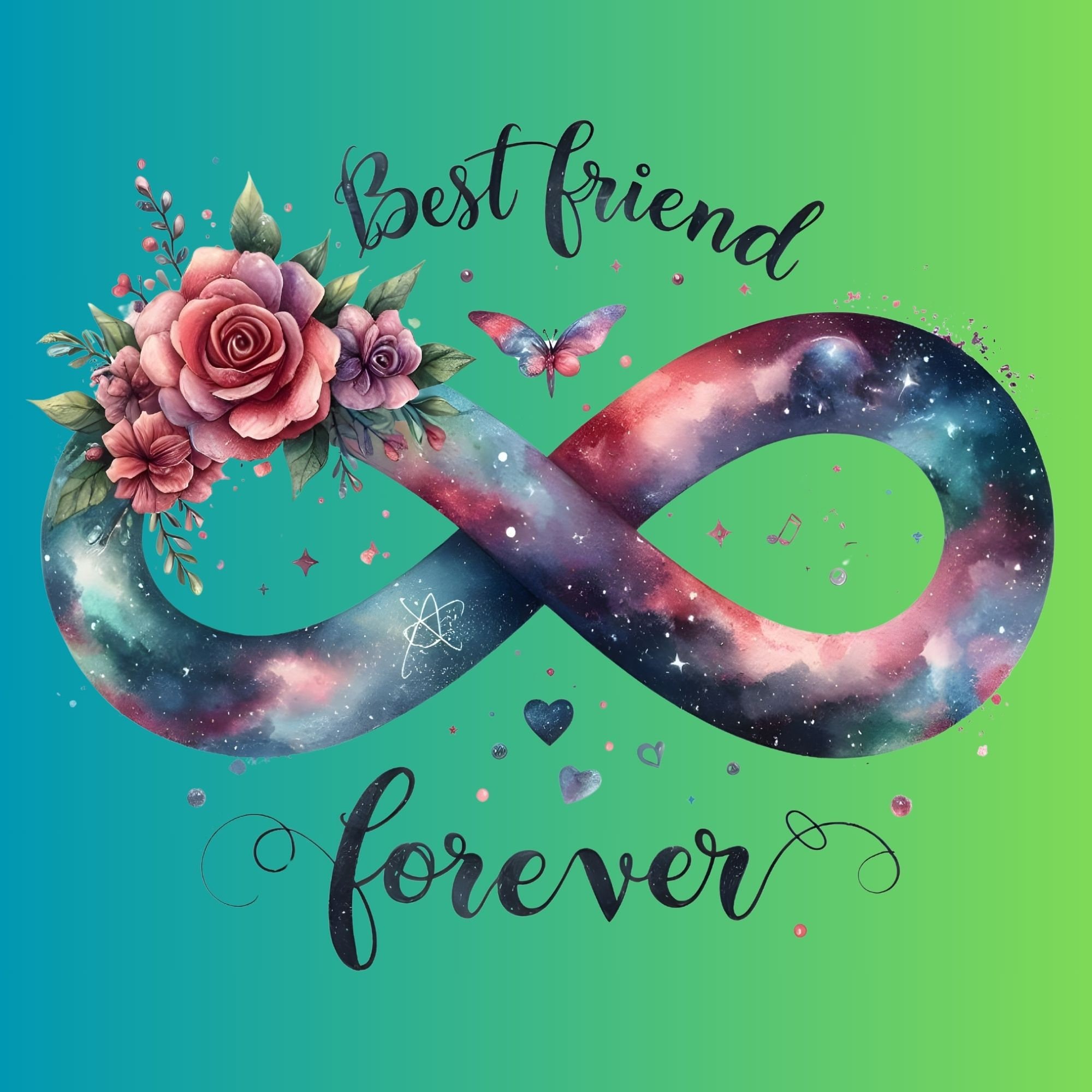 Best Friend Forever Infinity Symbol PNG File, Digital Download, Pod ...