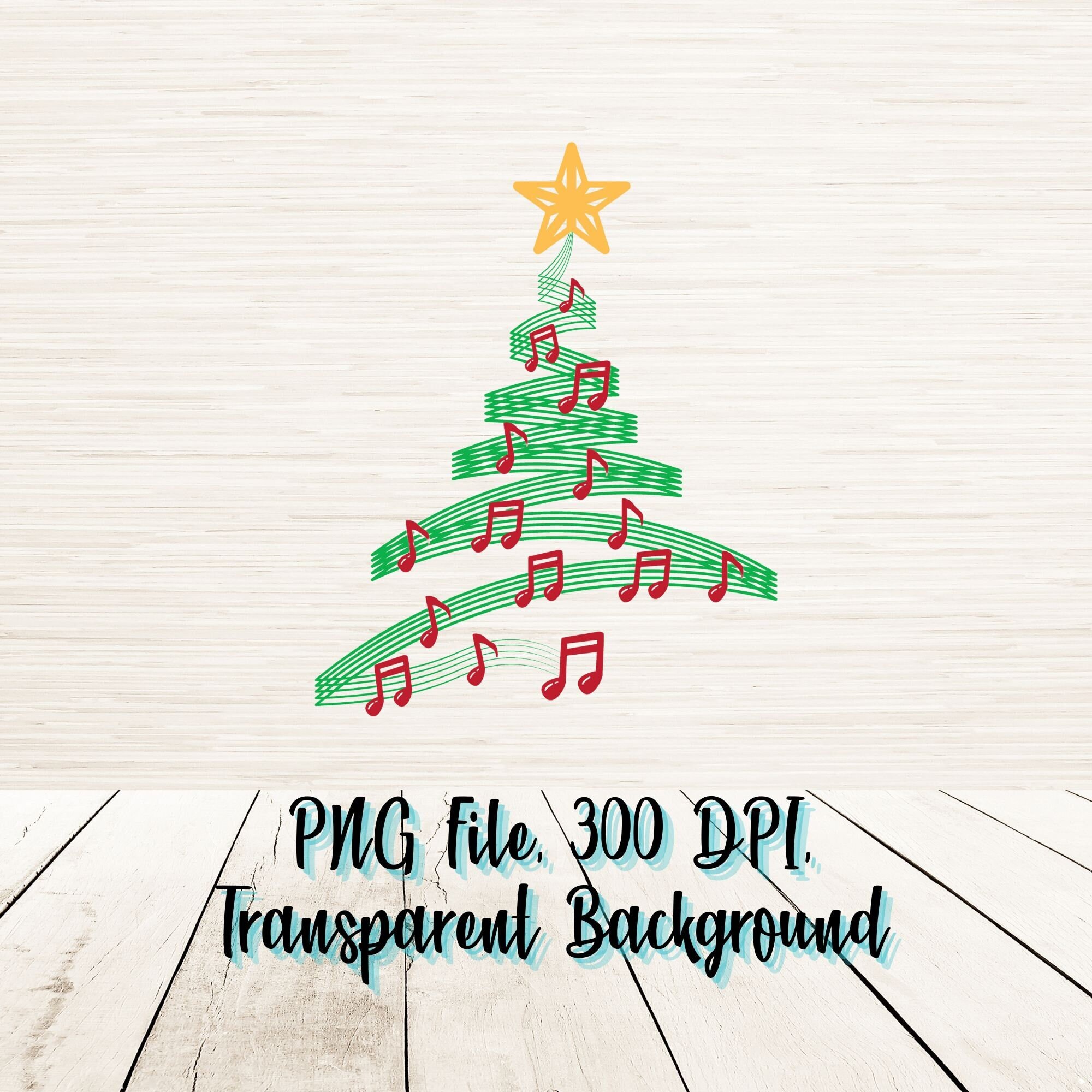Christmas Music Note PNG Digital Download Musician Png - Etsy