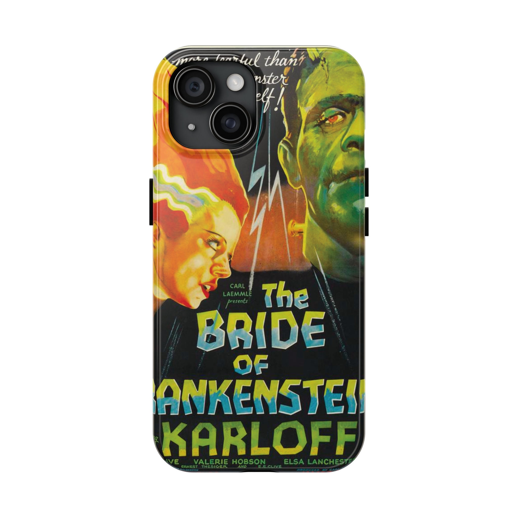 Vintage Horror Movie iPhone Case the Bride of Frankenstein Retro 1935 ...