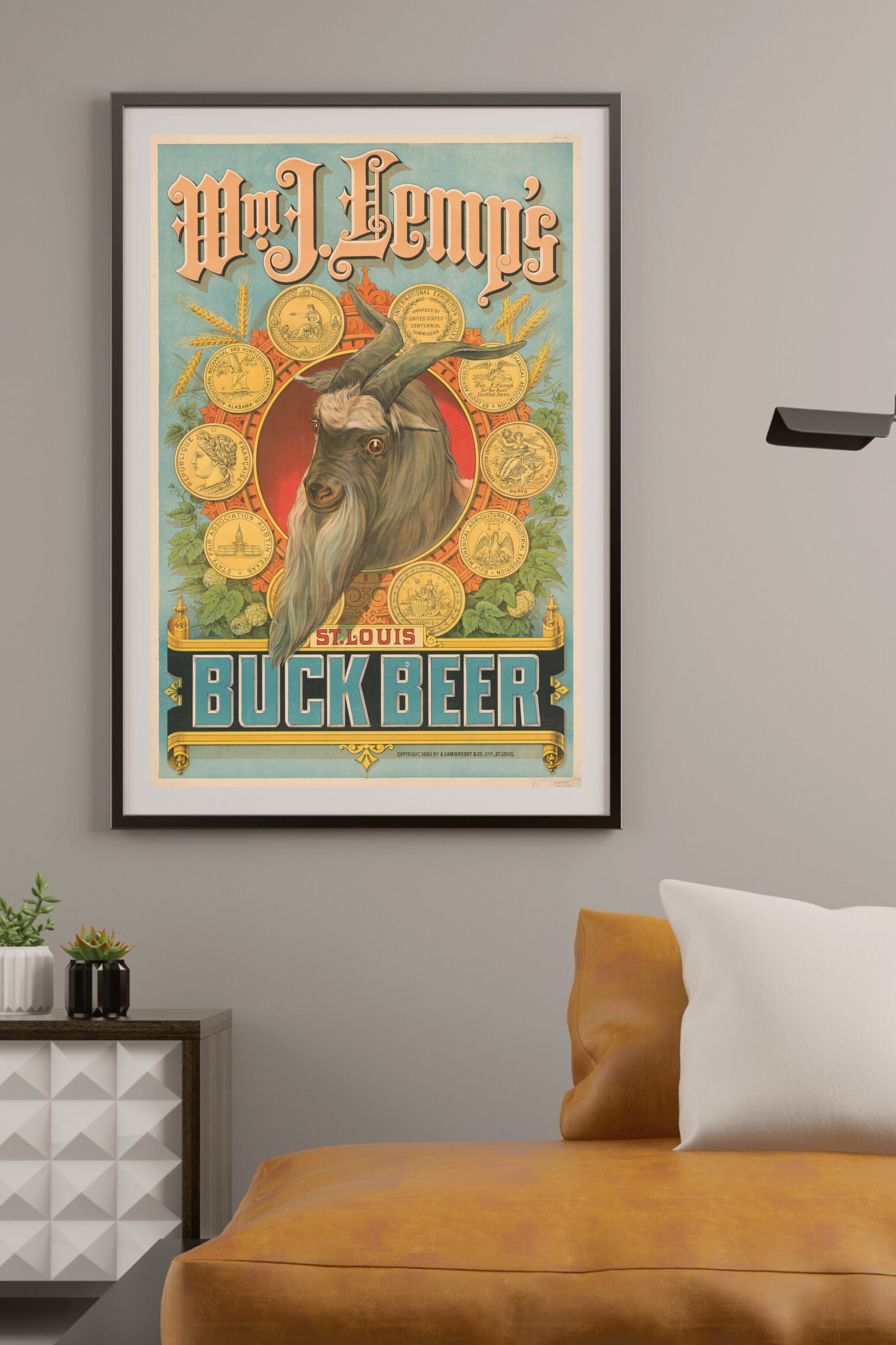 Vintage Beer Ad Poster Digital Download Wm J Lemp's Buck - Etsy