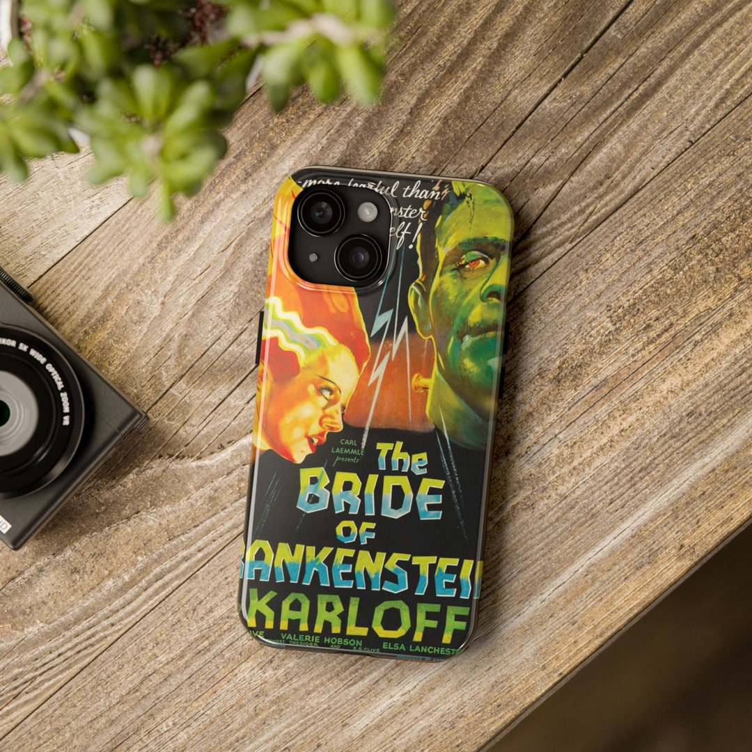 Vintage Horror Movie iPhone Case the Bride of Frankenstein Retro 1935 ...