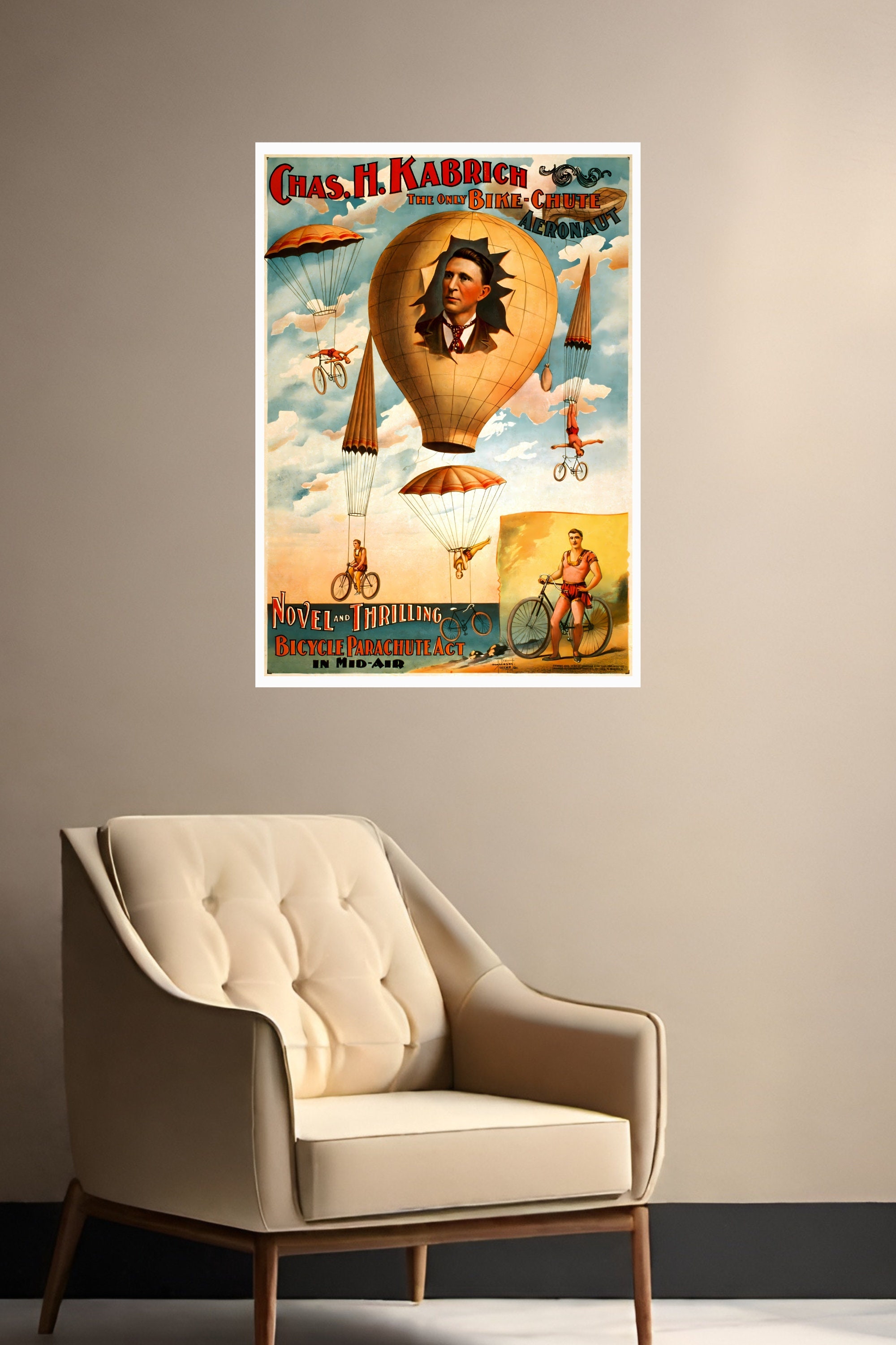 Vintage 1886 Circus Poster Reproduction, Vaudeville Art Ad Print - Etsy