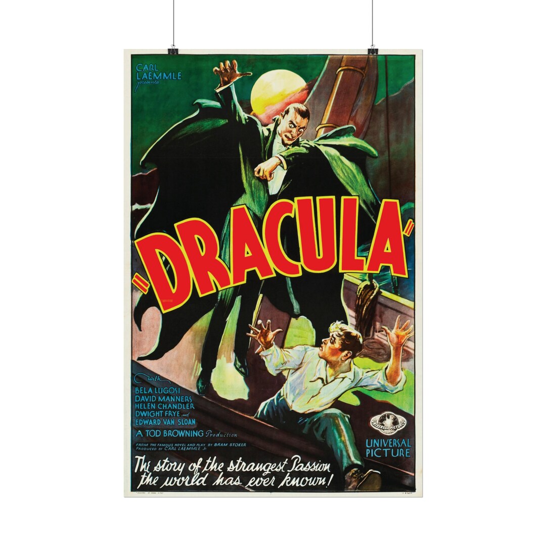 Classic 1931 Dracula Vintage Reproduction Horror Movie Poster - Etsy