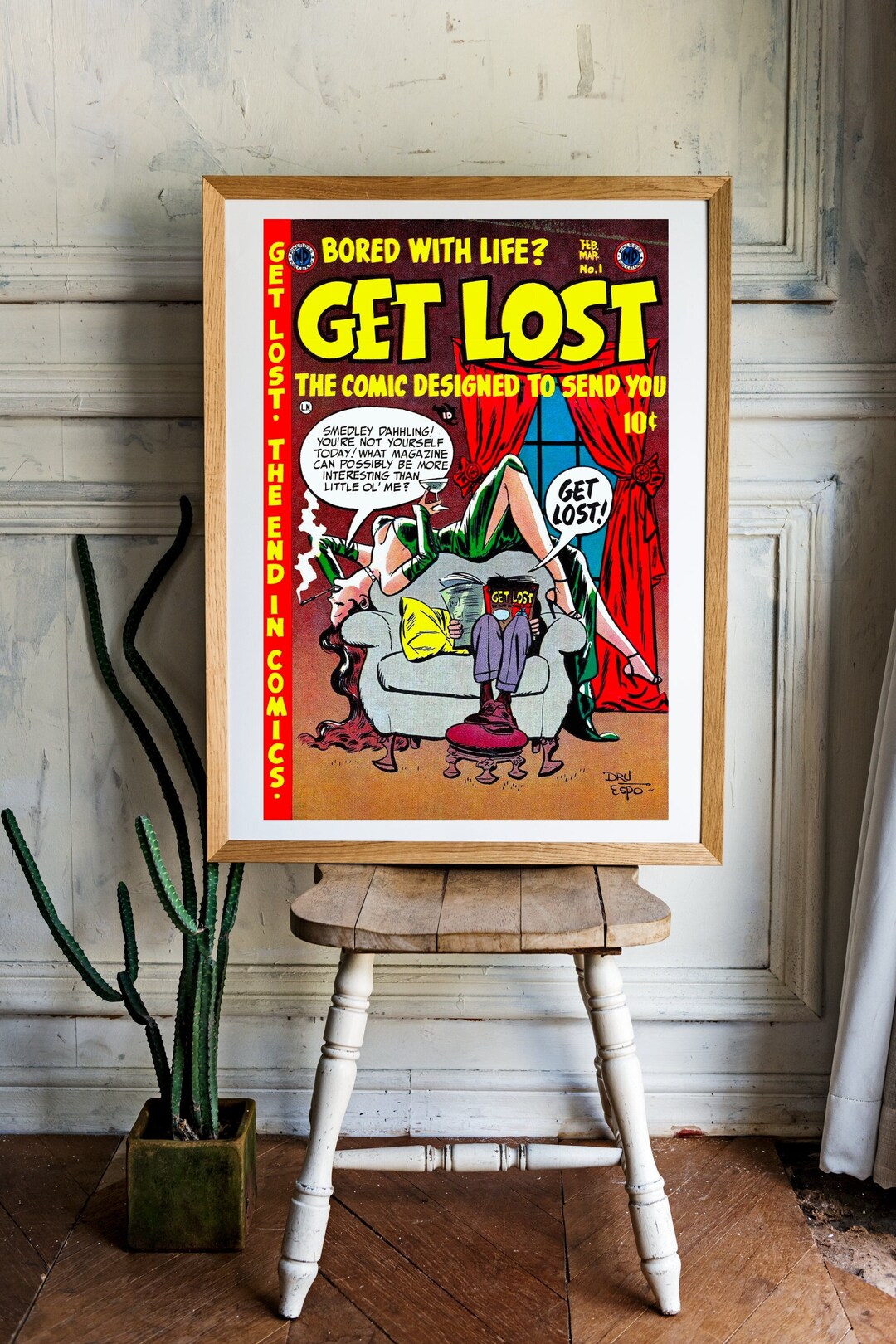 Vintage Comic Book Cover Digital Download Printable Wall Art - Etsy