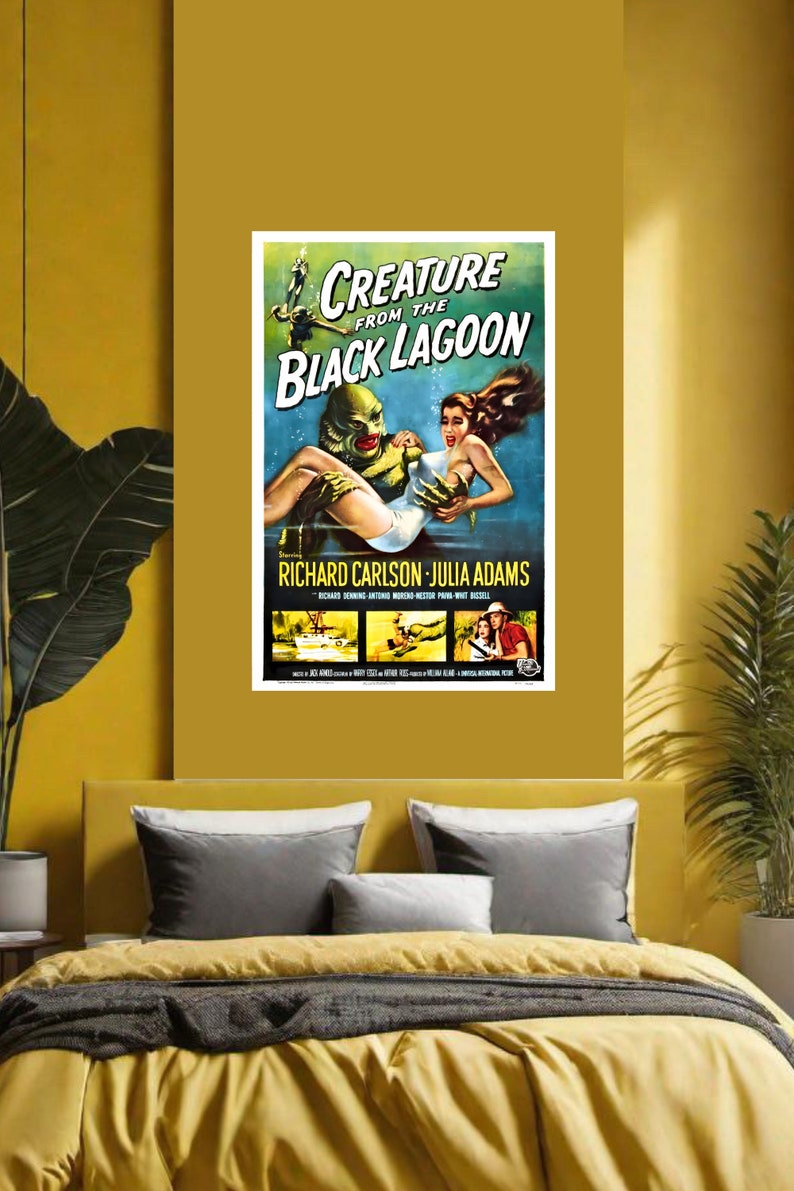 1954 Creature From the Black Lagoon Reproduction Movie Poster - Etsy