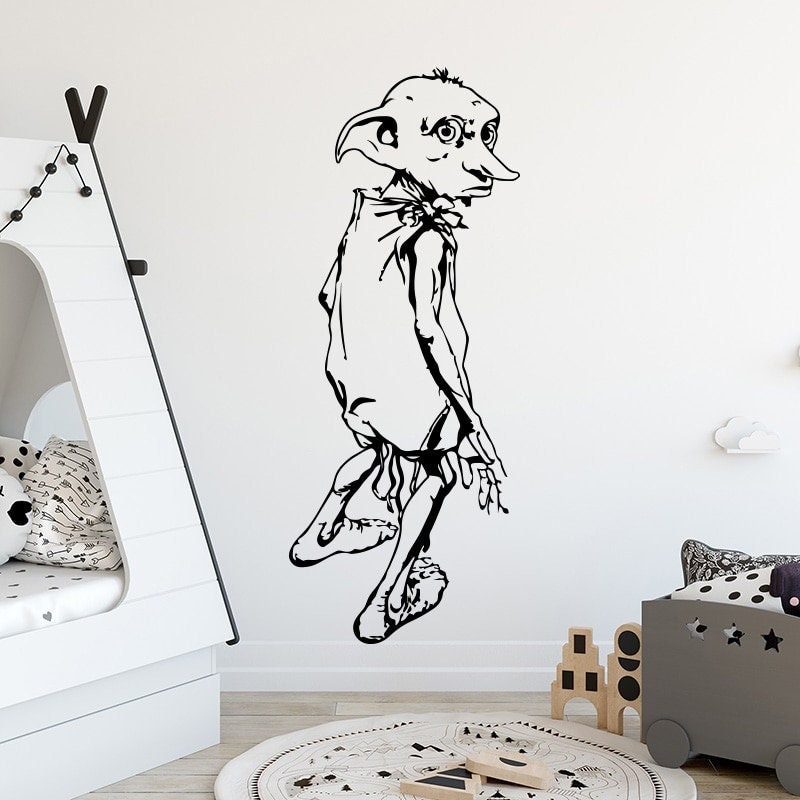 Dobby Wall Sticker Harry Potter Room Bedroom Wall Decal Playroom Vinyl ...