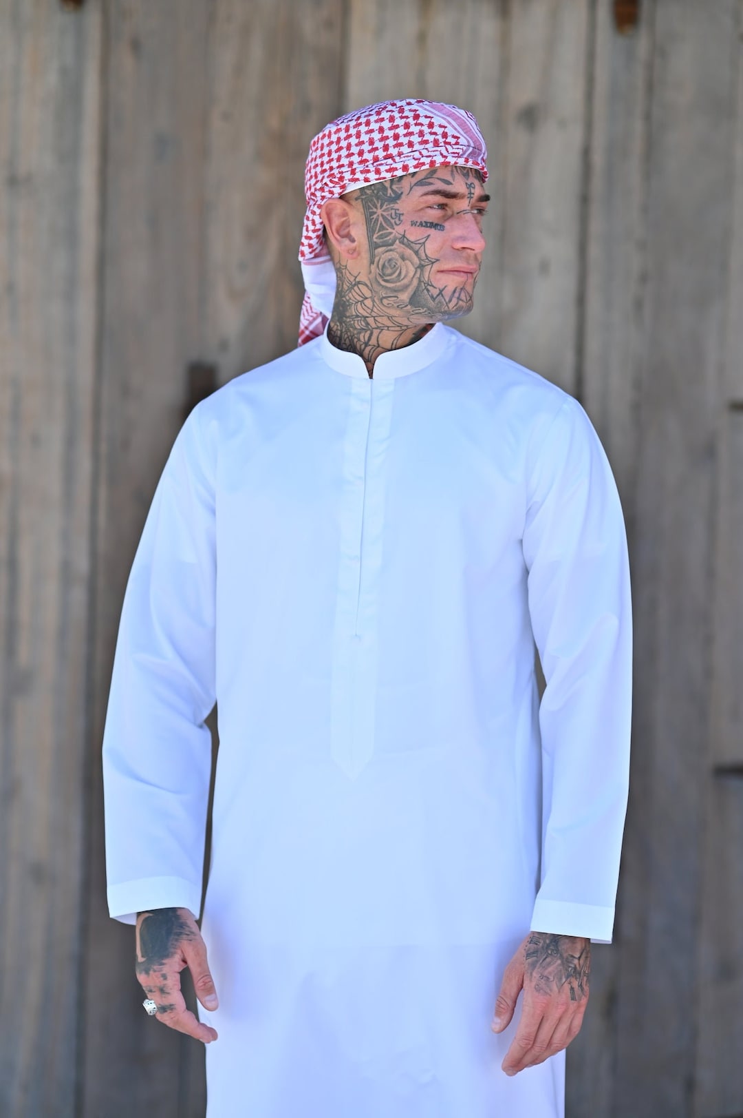 Mens Pure White Bahraini Thobe - Etsy