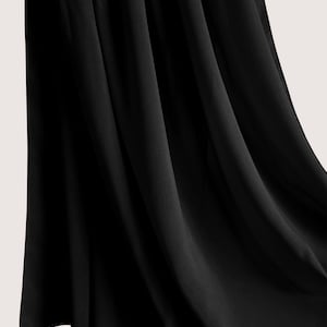 Premium Black Chiffon Hijab Scarf - Etsy