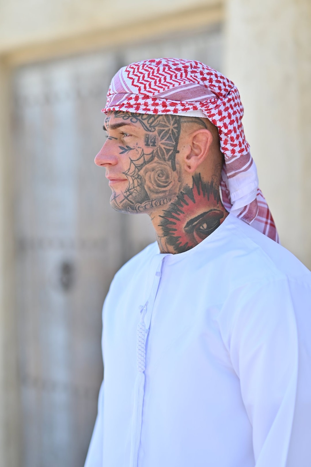 Mens Ready Made Red Arab Hat Shemagh arabic Hat - Etsy