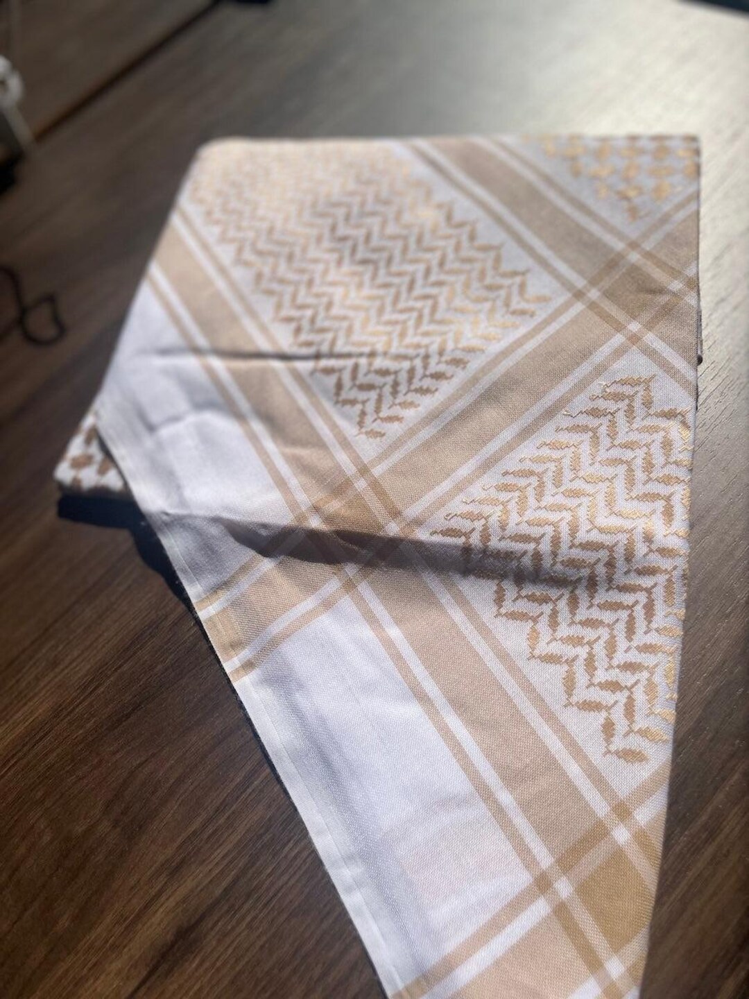 Golden Sand Keffiyeh Heavy Weight Scarf Unisex - Etsy