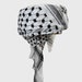 Mens Ready Made Black & White Arab Hat Shemagh - Etsy